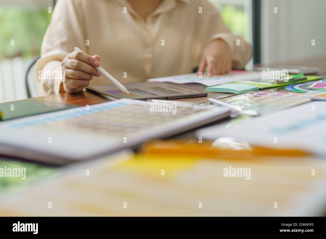 Creative idea Business female Artist Creative Designer sketch graphic ...