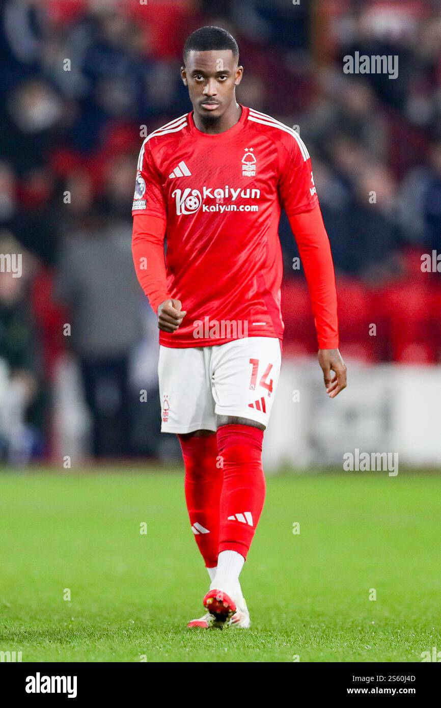 Nottingham, UK. 14th Jan, 2025. Nottingham Forest midfielder Callum ...
