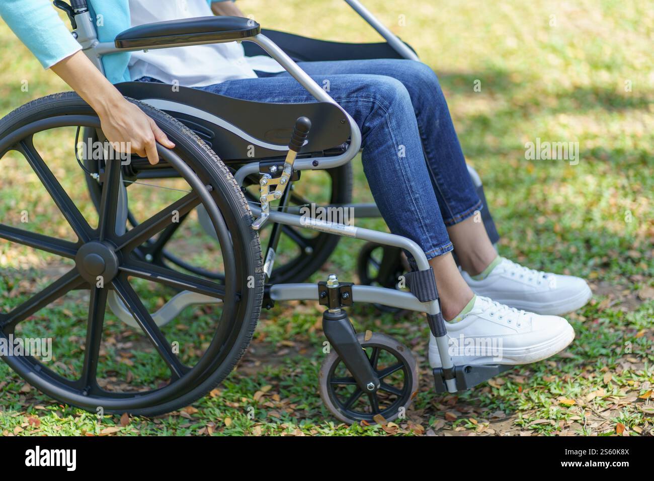 Depressed sad asian woman in wheelchair lonely disabled adult Stock ...