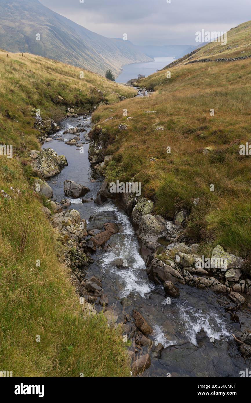 Tallas Burn high above the upper Tweed Valley and Talla Reservoir ...