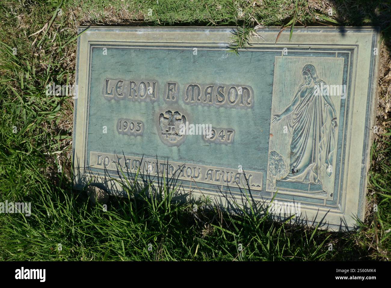Glendale, California, USA 13th January 2025 LeRoy Mason Grave in ...