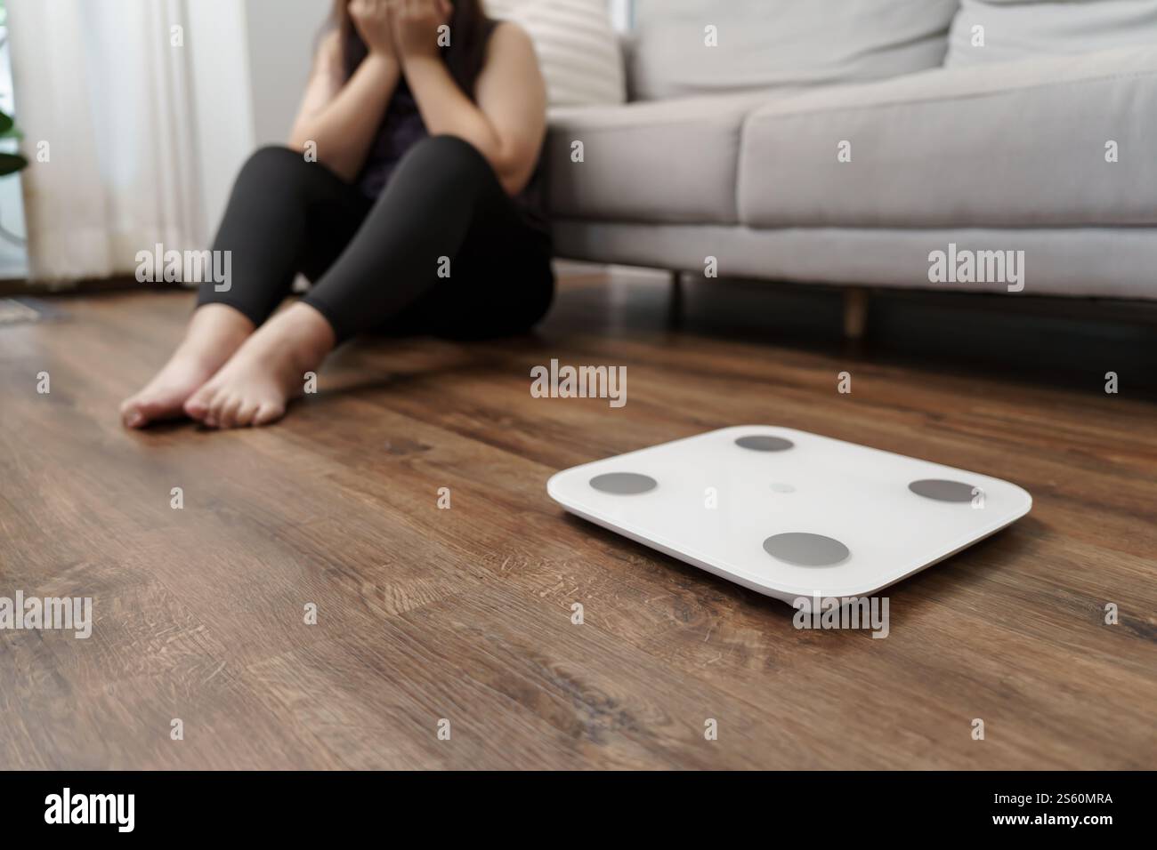 Sad obese woman with fat upset bored of dieting Weight loss fail Fat ...