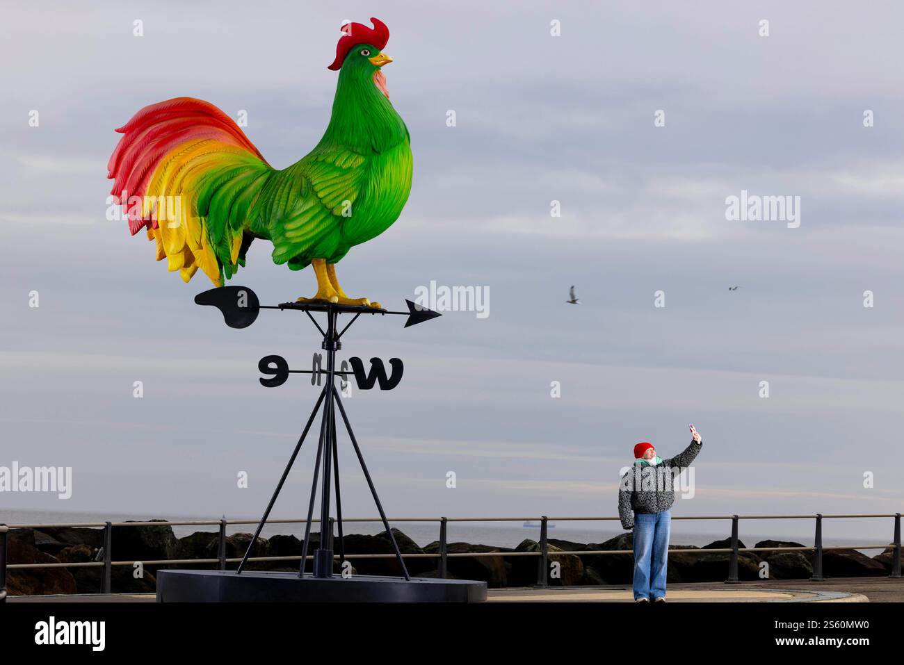 EDITORIAL USE ONLY A 21 ft tall fully working weathervane is unveiled ...