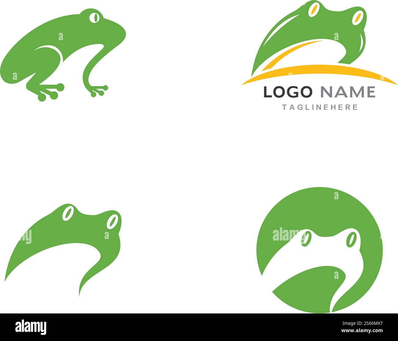 Black frog logo hi-res stock photography and images - Alamy