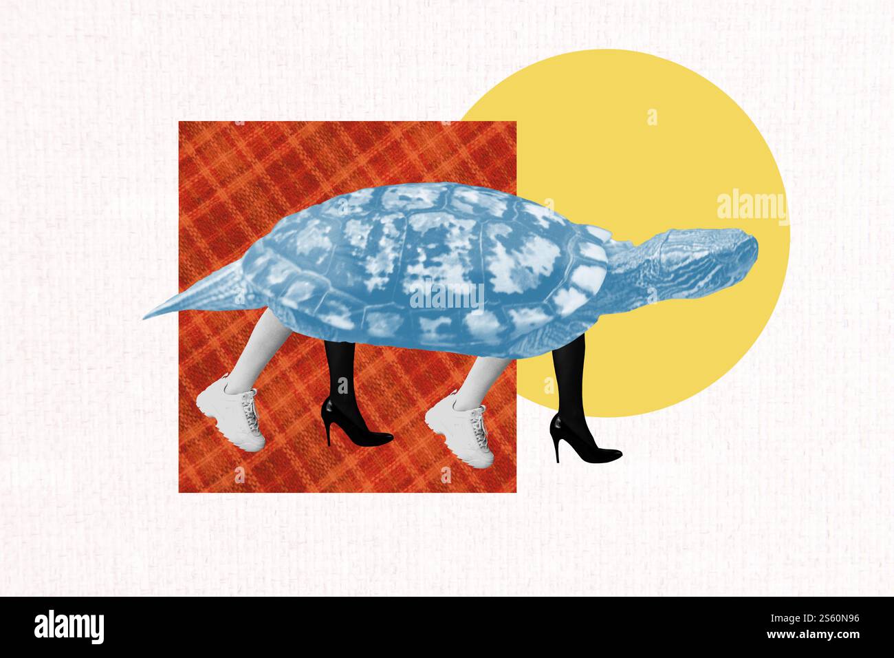 Composite art 3d creative image collage of anonym human instead body ...