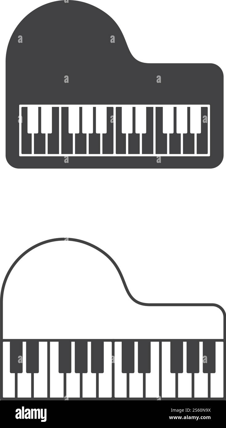 Piano icon vector ilustration template Stock Vector Image & Art - Alamy