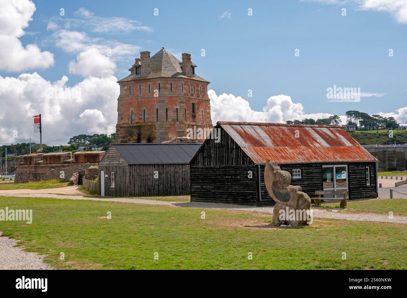 The Vauban tower listed as a UNESCO World Heritage Site, Camaret-sur ...