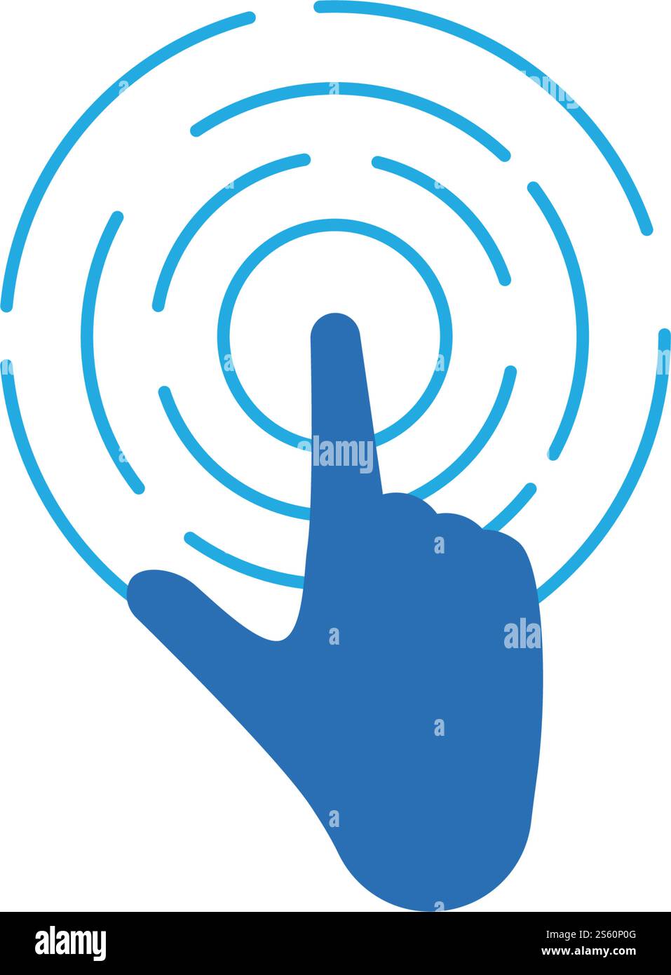 Digital hand touch technology logo vector Stock Vector Image & Art - Alamy