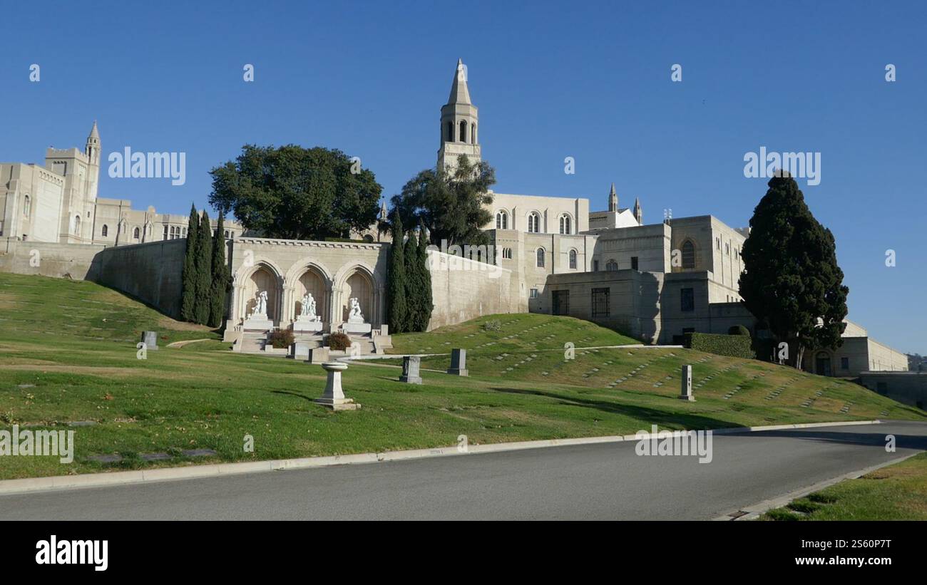 Glendale, California, USA 13th January 2025 The Great Mauseoleum where ...