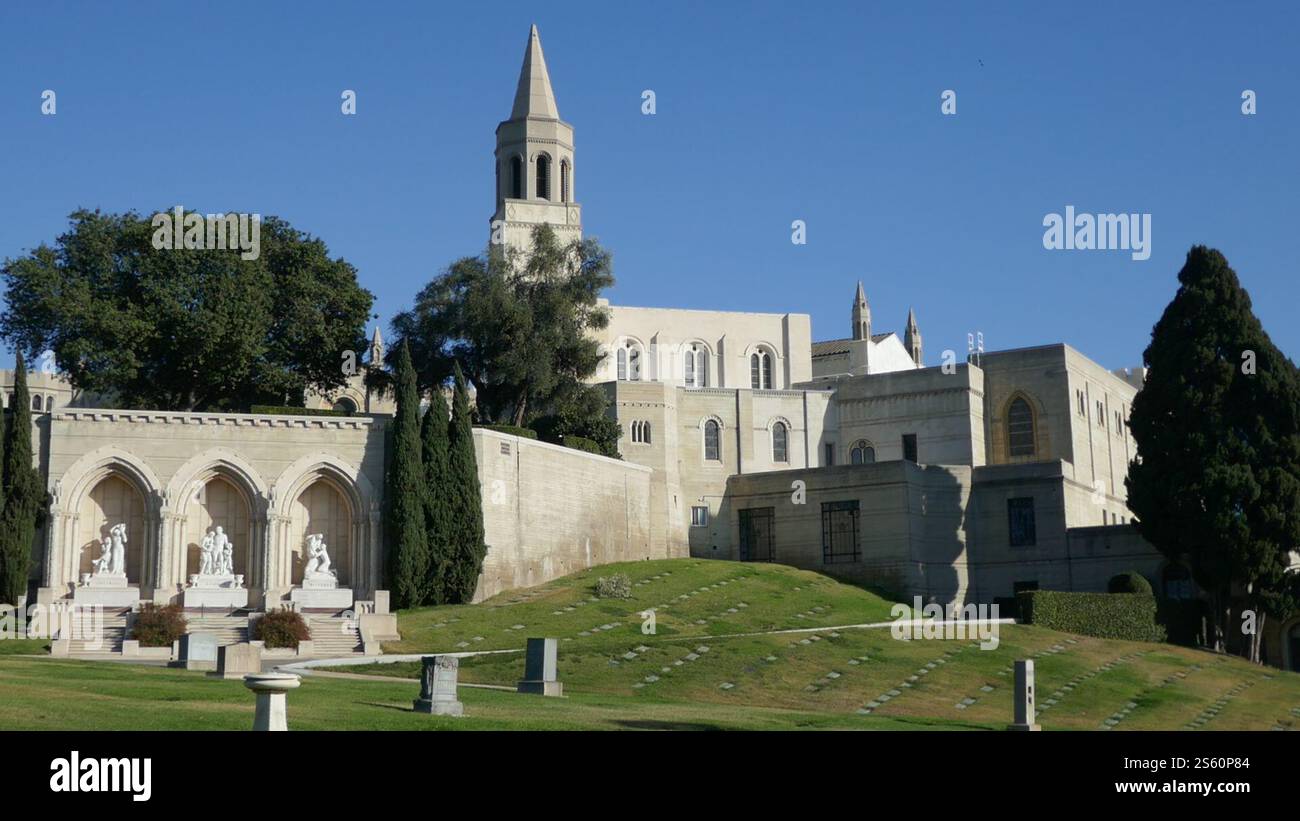 Glendale, California, USA 13th January 2025 The Great Mauseoleum where Lon Chaney, Elizabeth ...