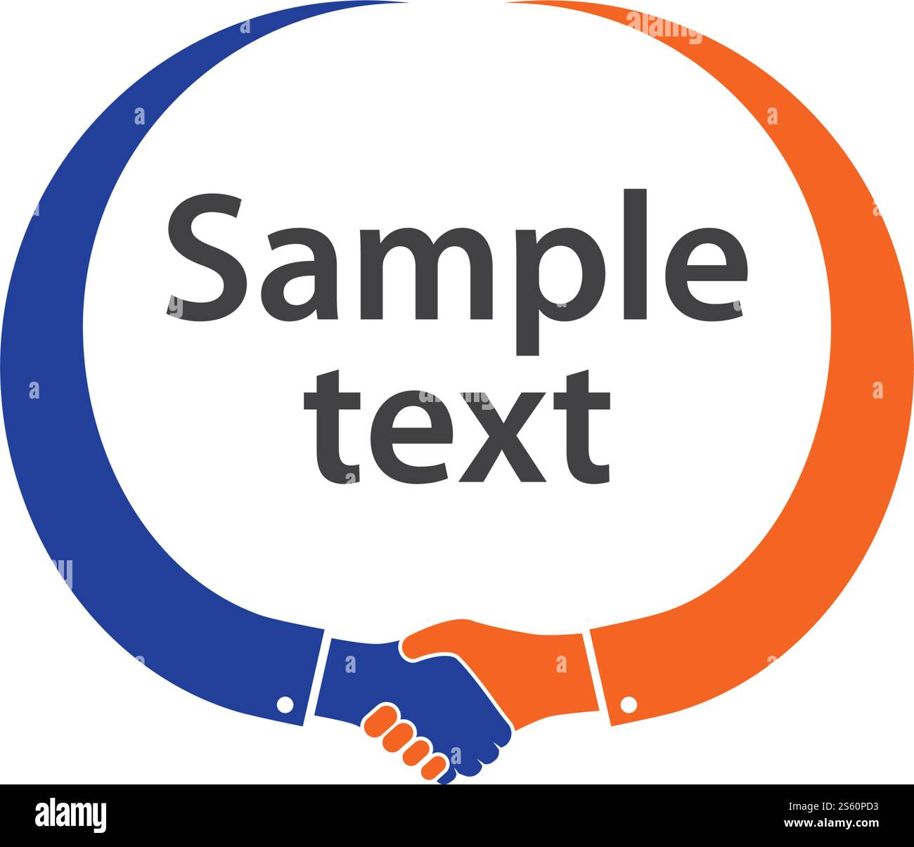 Hand Shake logo template vector Stock Vector Image & Art - Alamy