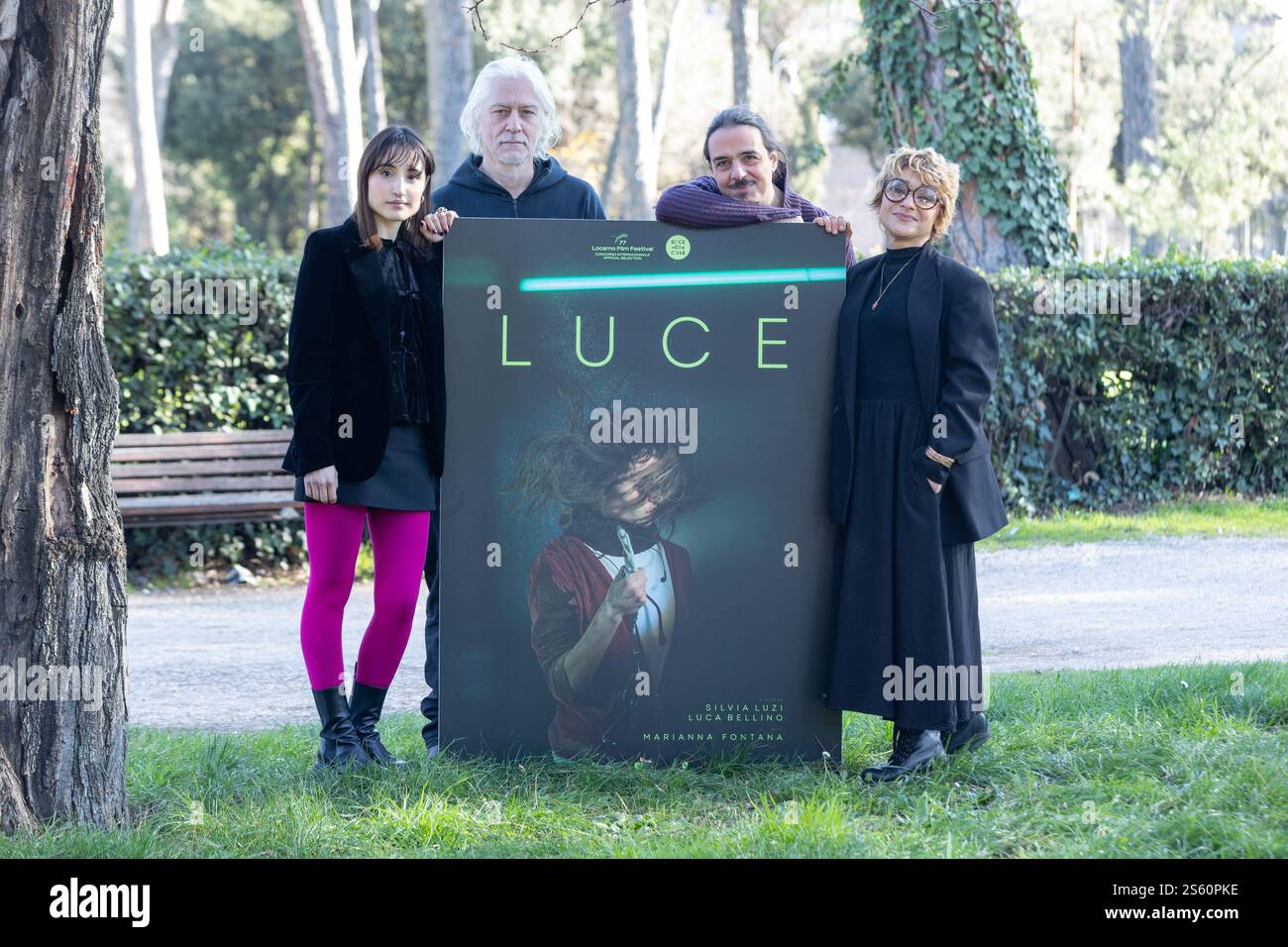 Rome, Italy. 14th Jan, 2025. Directors Silvia Luzi and Luca Bellino ...