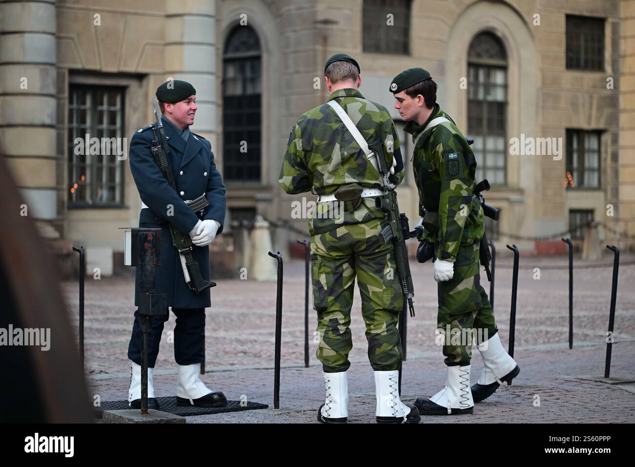 Stockholm, Uppland, Sweden. December 31 2024. Royal Guard Stock Photo ...