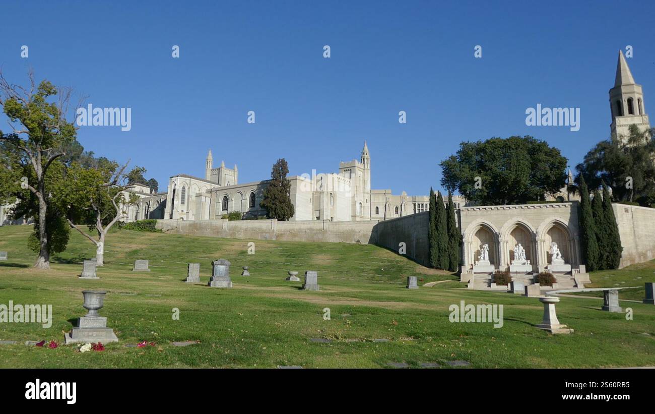 Glendale, California, USA 13th January 2025 The Great Mauseoleum where Lon Chaney, Elizabeth ...