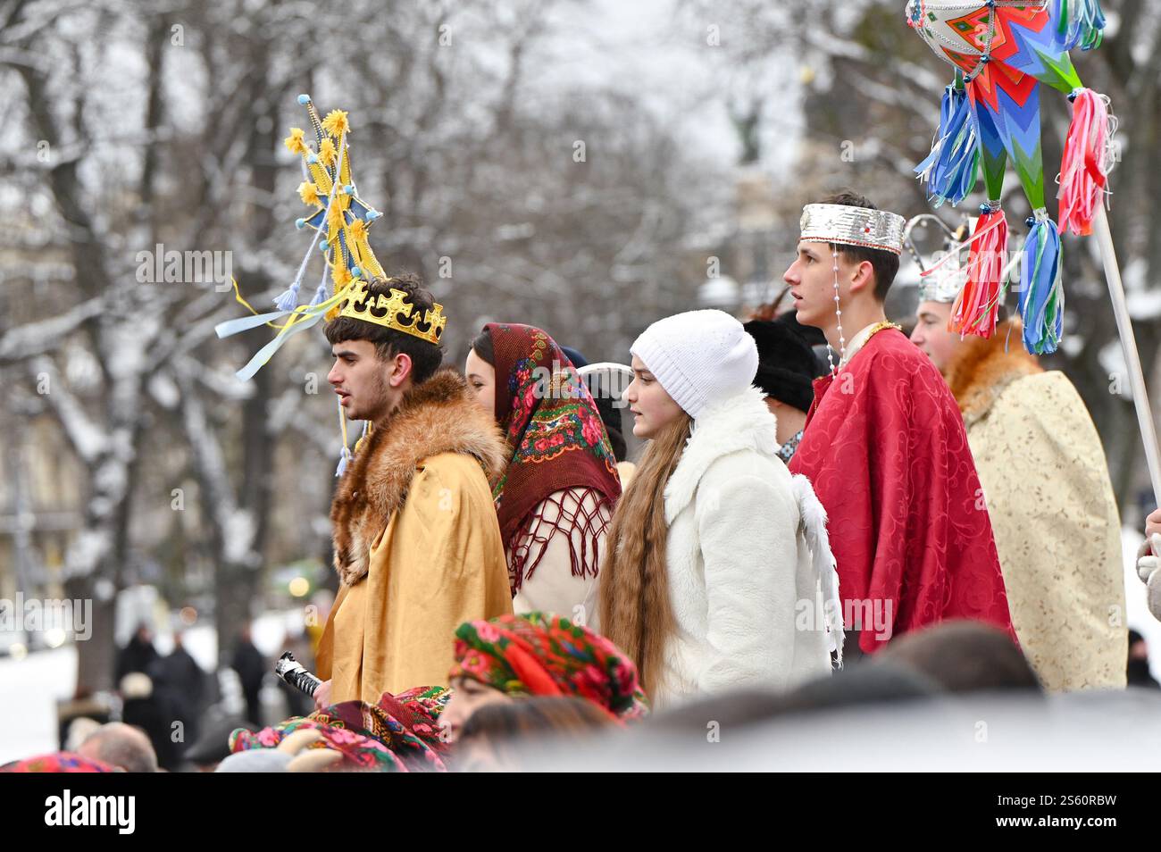 Non Exclusive: LVIV, UKRAINE - JANUARY 12, 2025 - Participants of the ...