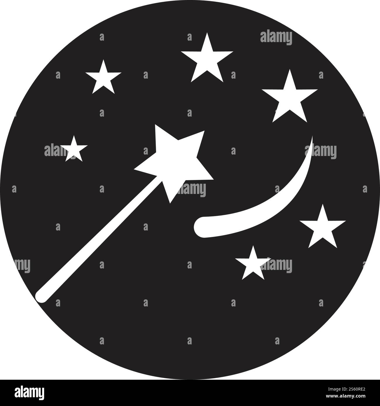 magic stick logo vector template Stock Vector Image & Art - Alamy