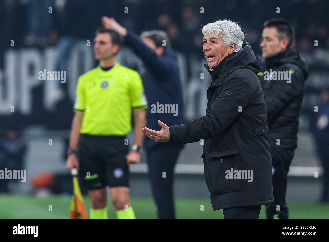 Bergamo, Italien. 14th Jan, 2025. Gian Piero Gasperini Head Coach of ...