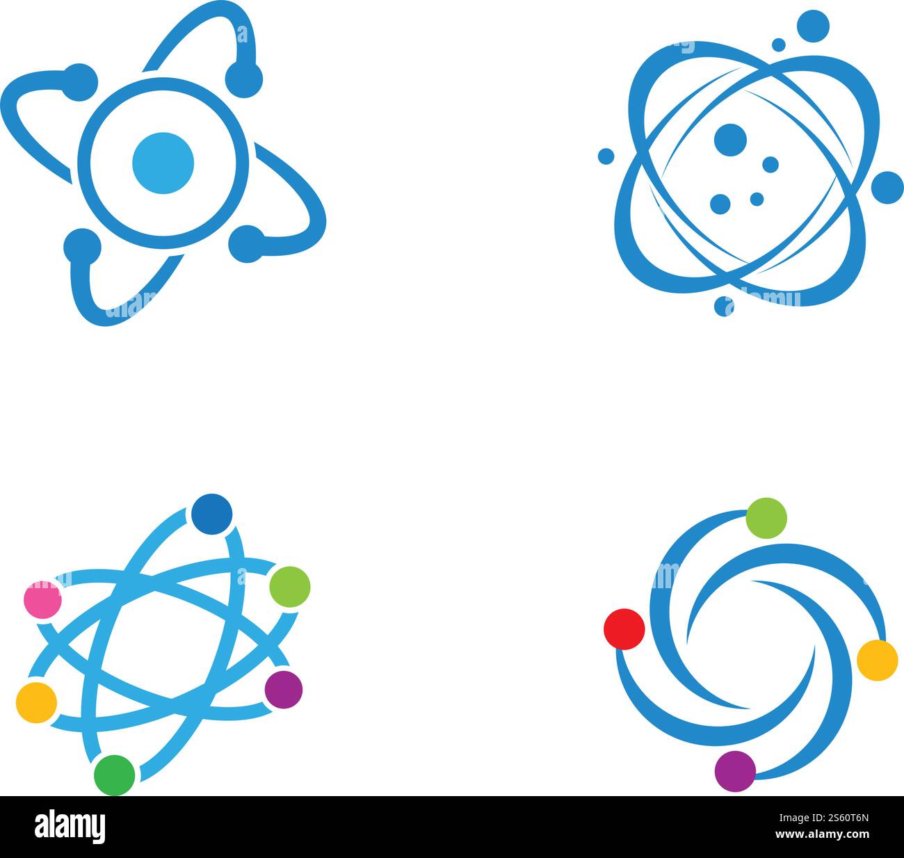 Structure atom logo vector icon template Stock Vector Image & Art - Alamy