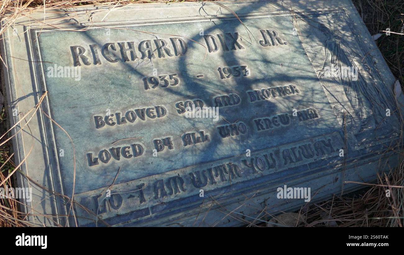 Glendale, California, USA 13th January 2025 Richard Dix JrÊGrave in ...