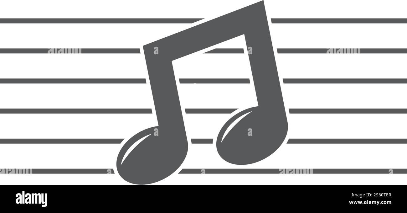 Music note logo Vector template Stock Vector Image & Art - Alamy