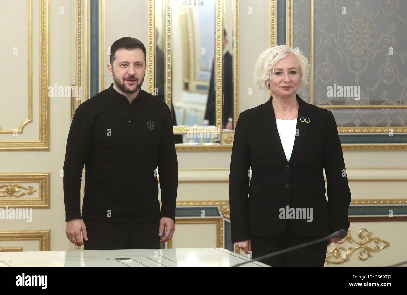 KYIV, UKRAINE - JANUARY 14, 2025 - President of Ukraine Volodymyr ...