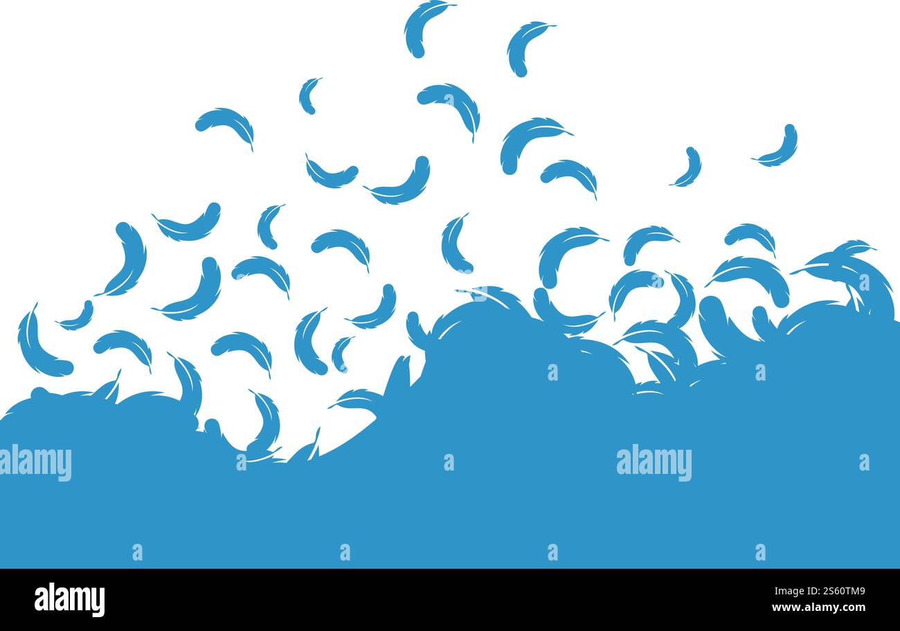 Feather background wallpaper ilustration vector Stock Vector Image ...