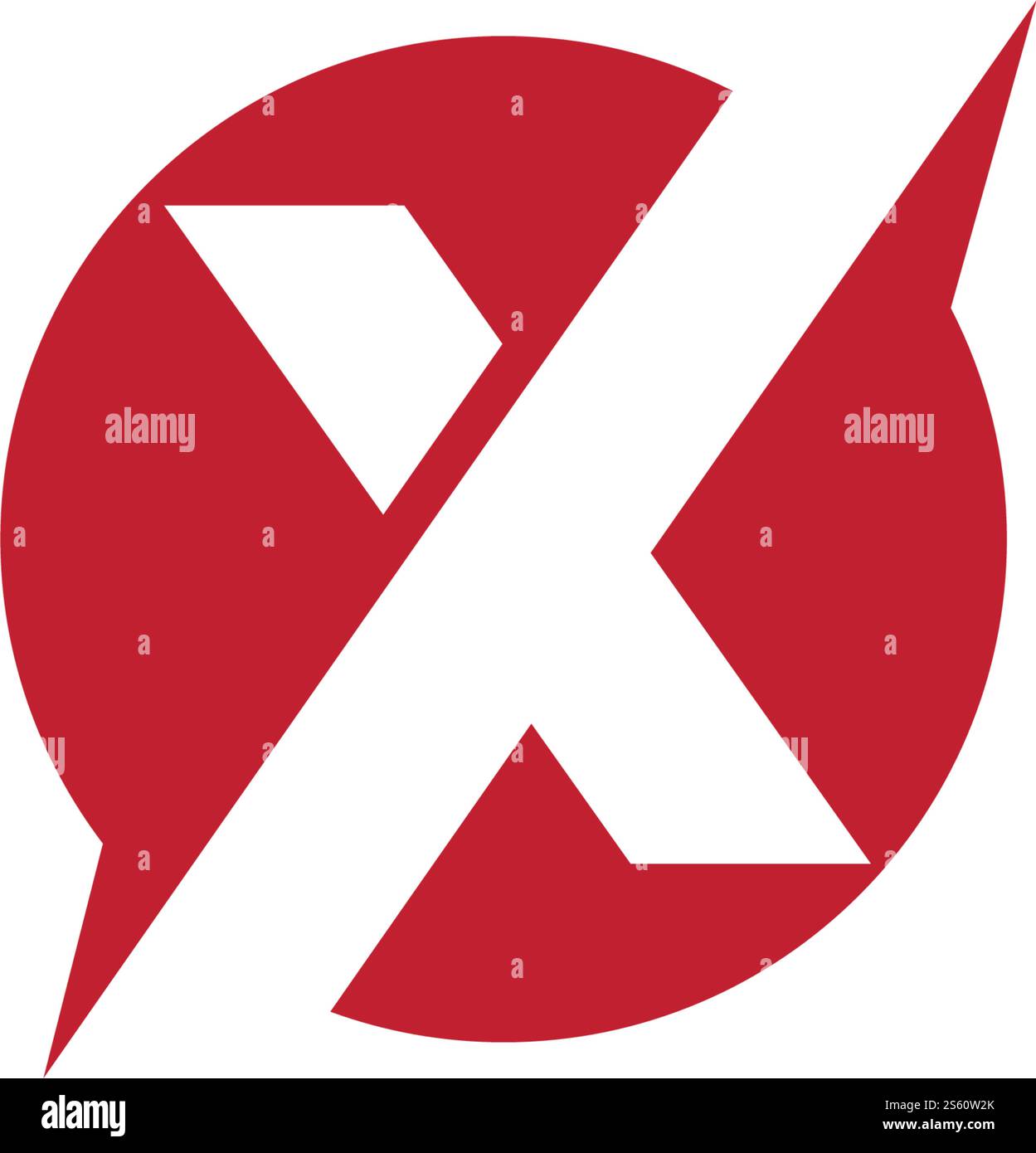 X Logo Template vector symbol nature Stock Vector Image & Art - Alamy