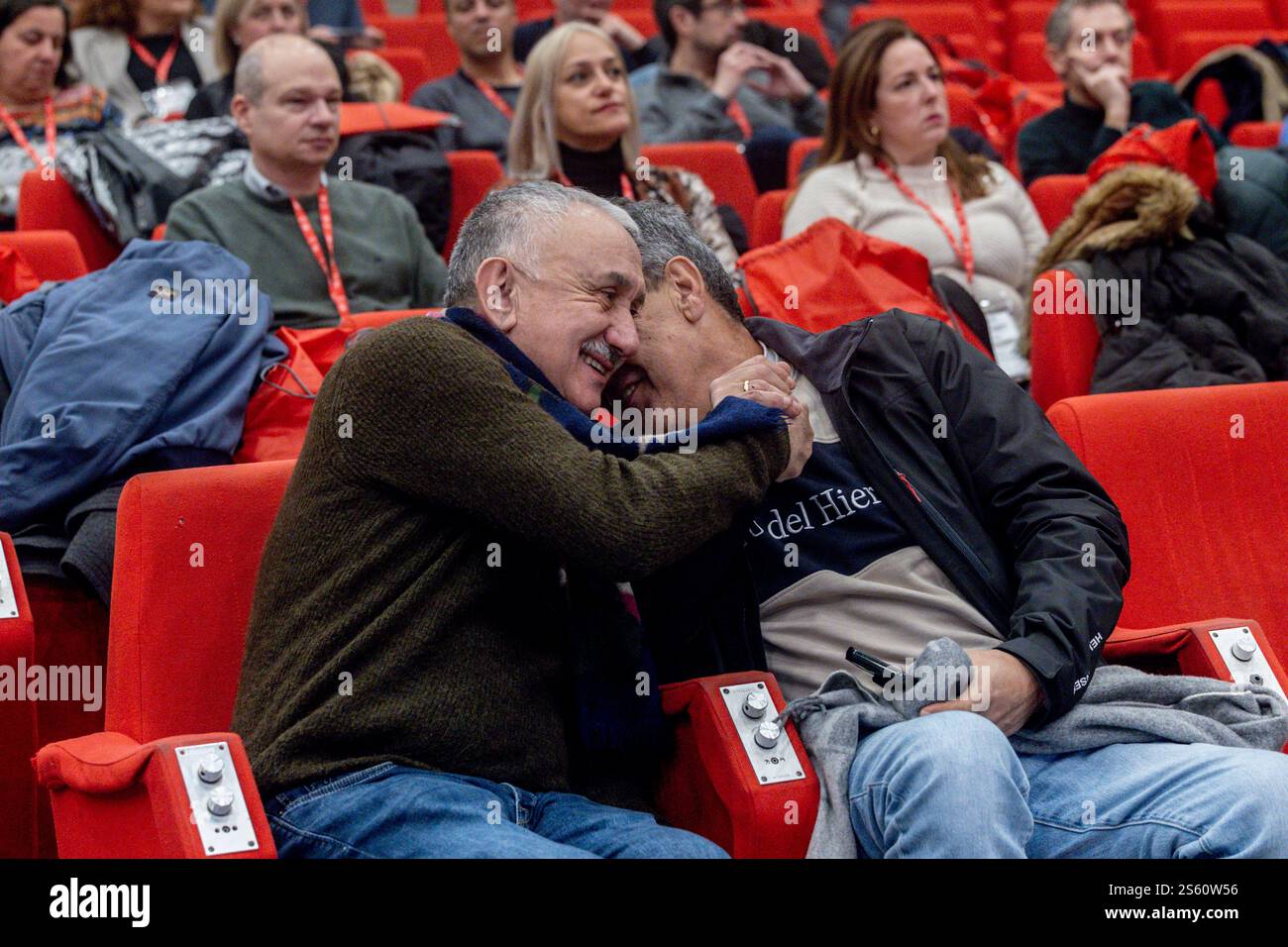 UGT Secretary General, Pepe Álvarez, during the CaixaBank Congress, at ...