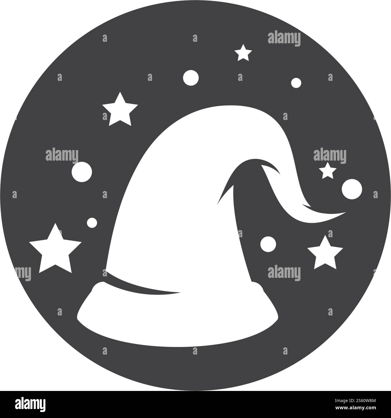 Wizard cap character logo vector template Stock Vector Image & Art - Alamy