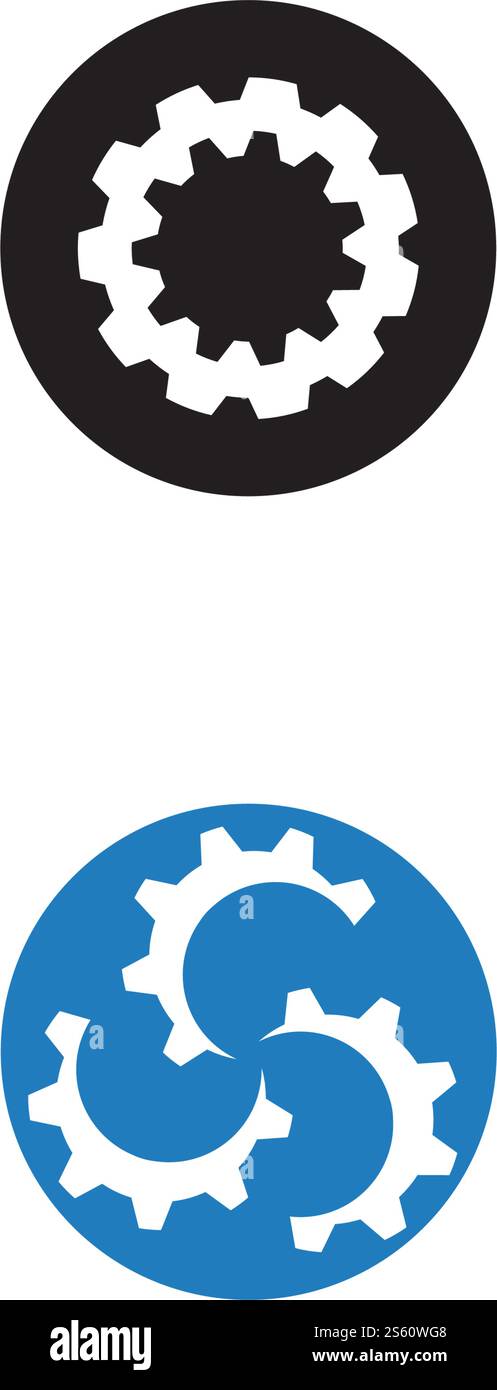 gear icon logo vector icon illustration Stock Vector Image & Art - Alamy