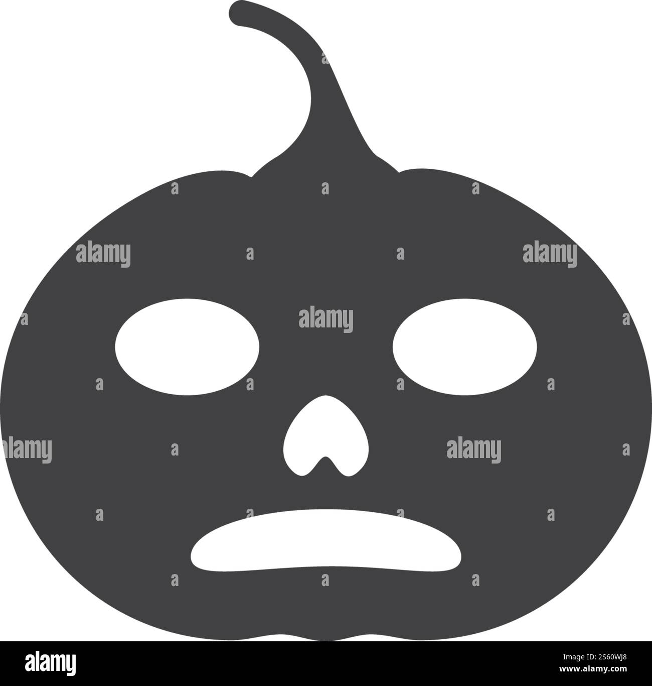 Happy helloween vector illustration Black and White Stock Photos ...