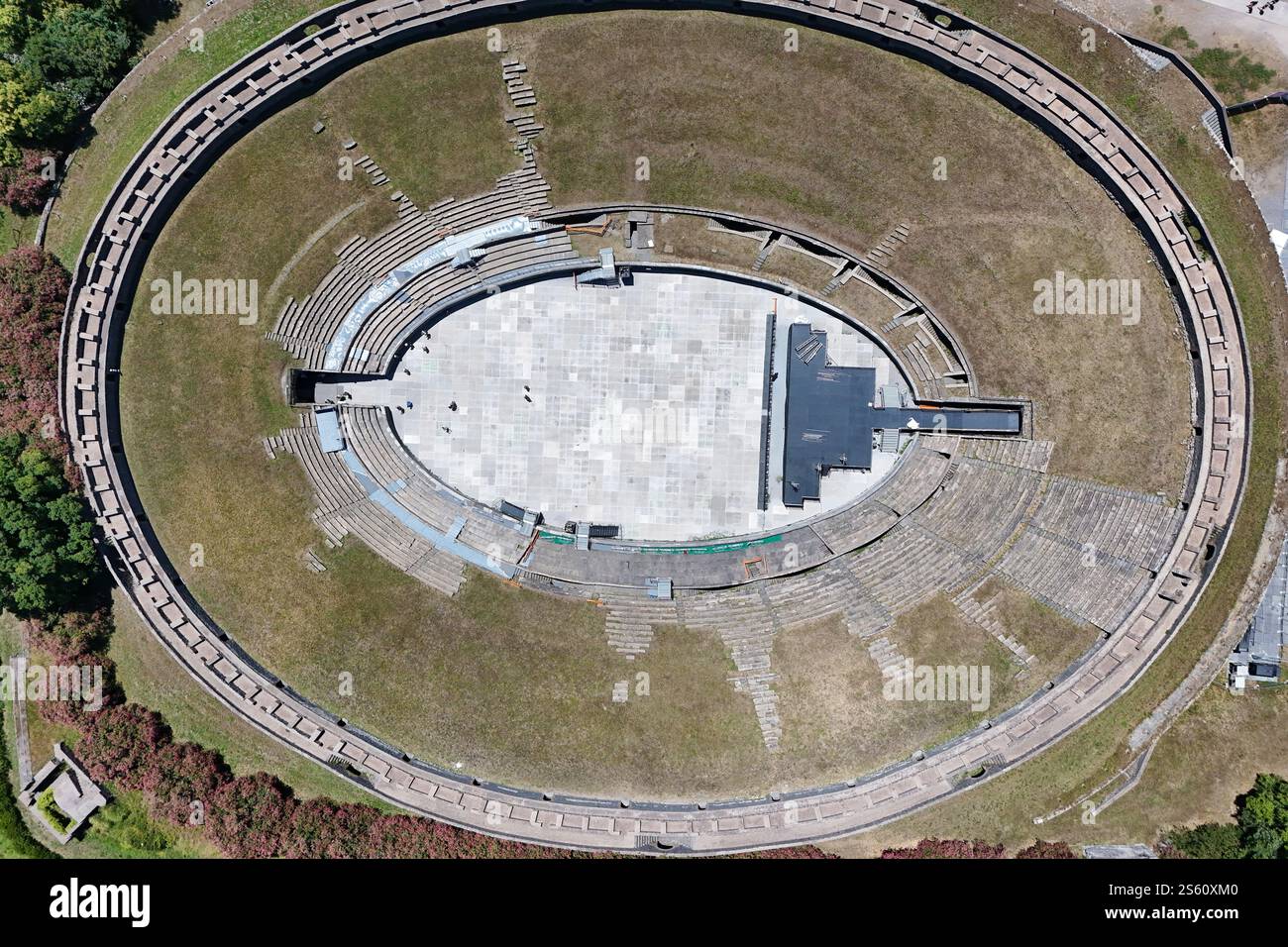 aerial view of the Amphitheatre of Pompeii, Historic World Heritage ...