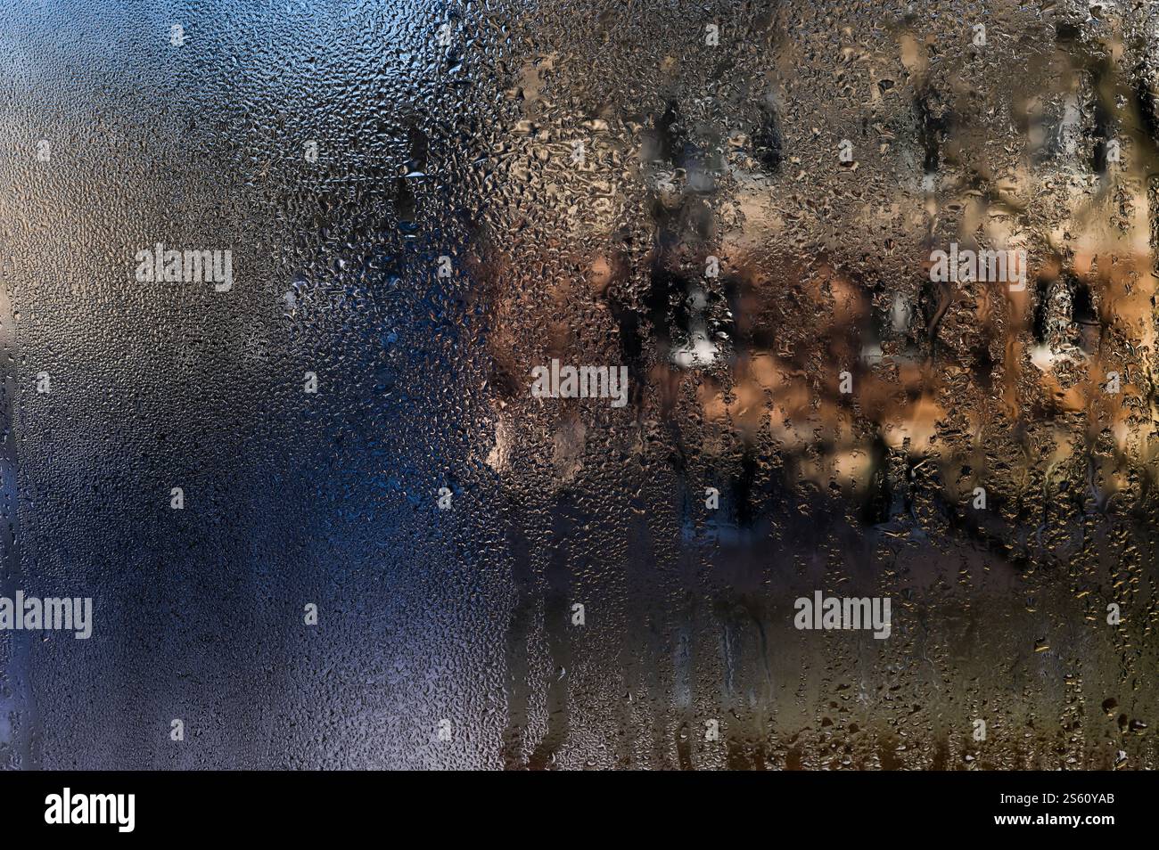 Condensation forms on the window glass in cold weather Stock Photo - Alamy