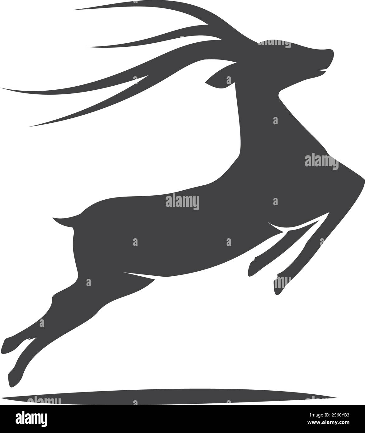 Deer ilustration logo vector template Stock Vector Image & Art - Alamy