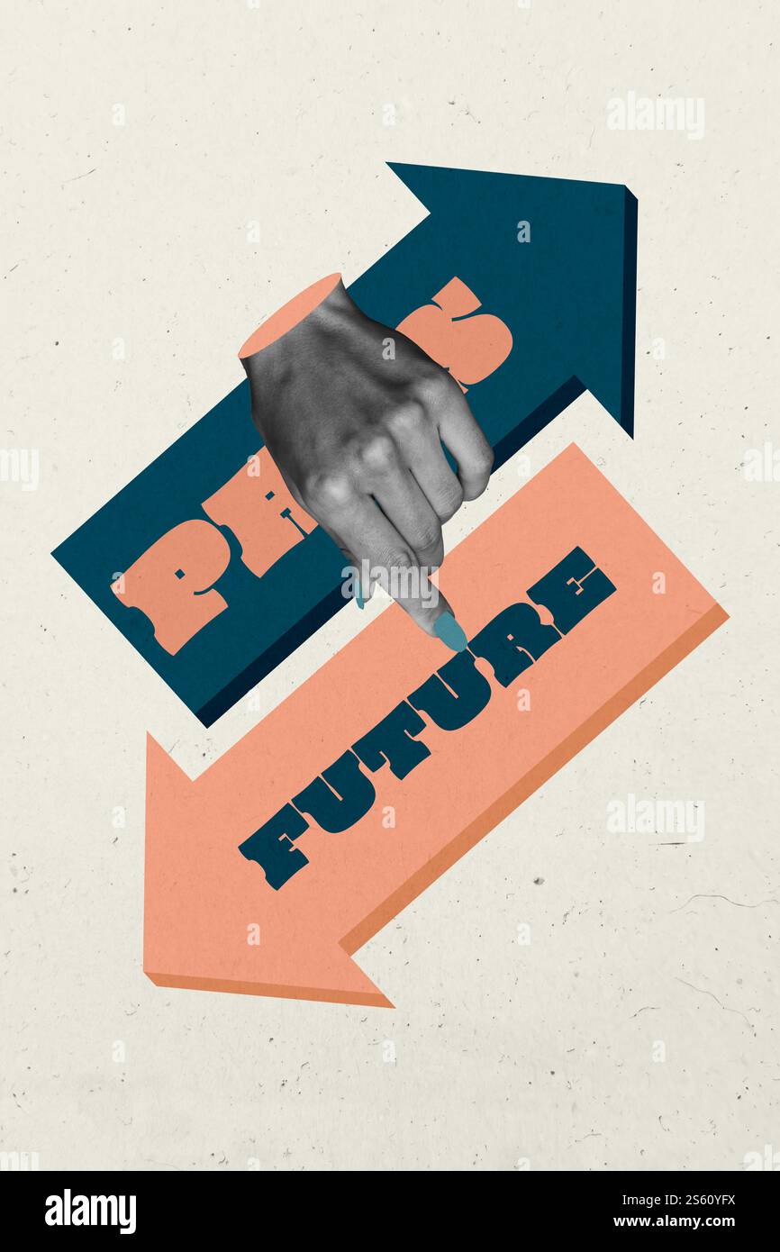 Composite sketch image design trend artwork collage of target analyzing ...
