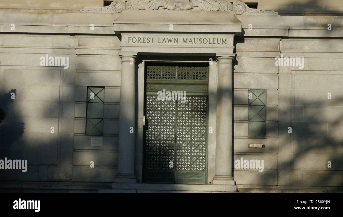 Glendale, California, USA 13th January 2025 The Great Mauseoleum where Lon Chaney, Elizabeth ...