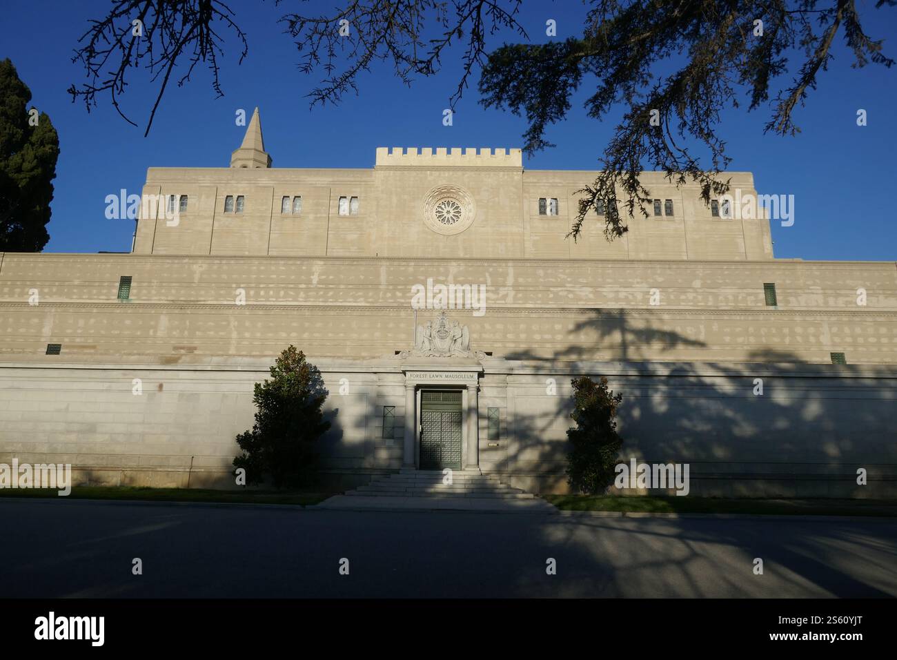 Glendale, California, USA 13th January 2025 The Great Mauseoleum where ...