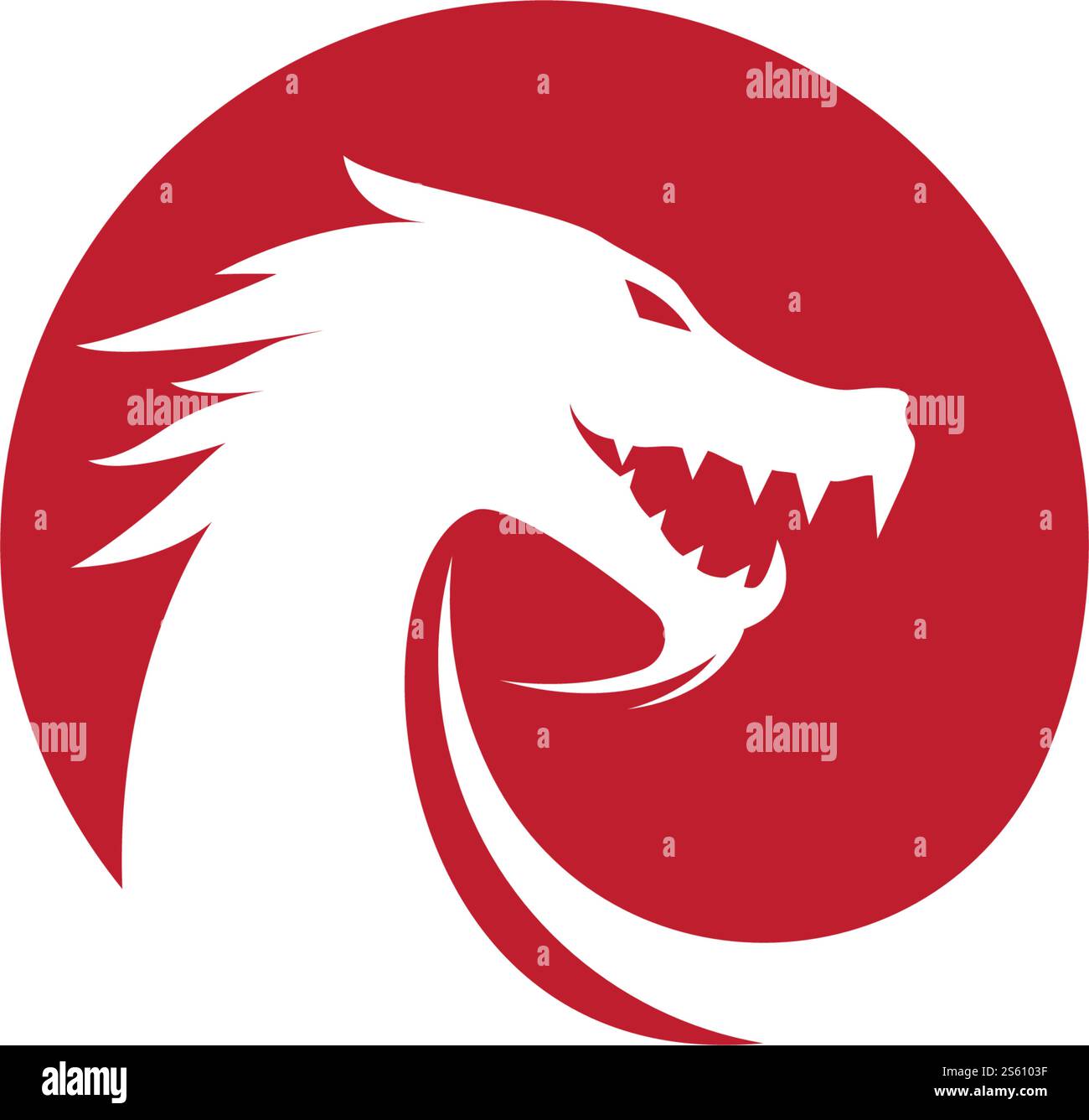 Dragon logo template vector illustration Stock Vector Image & Art - Alamy
