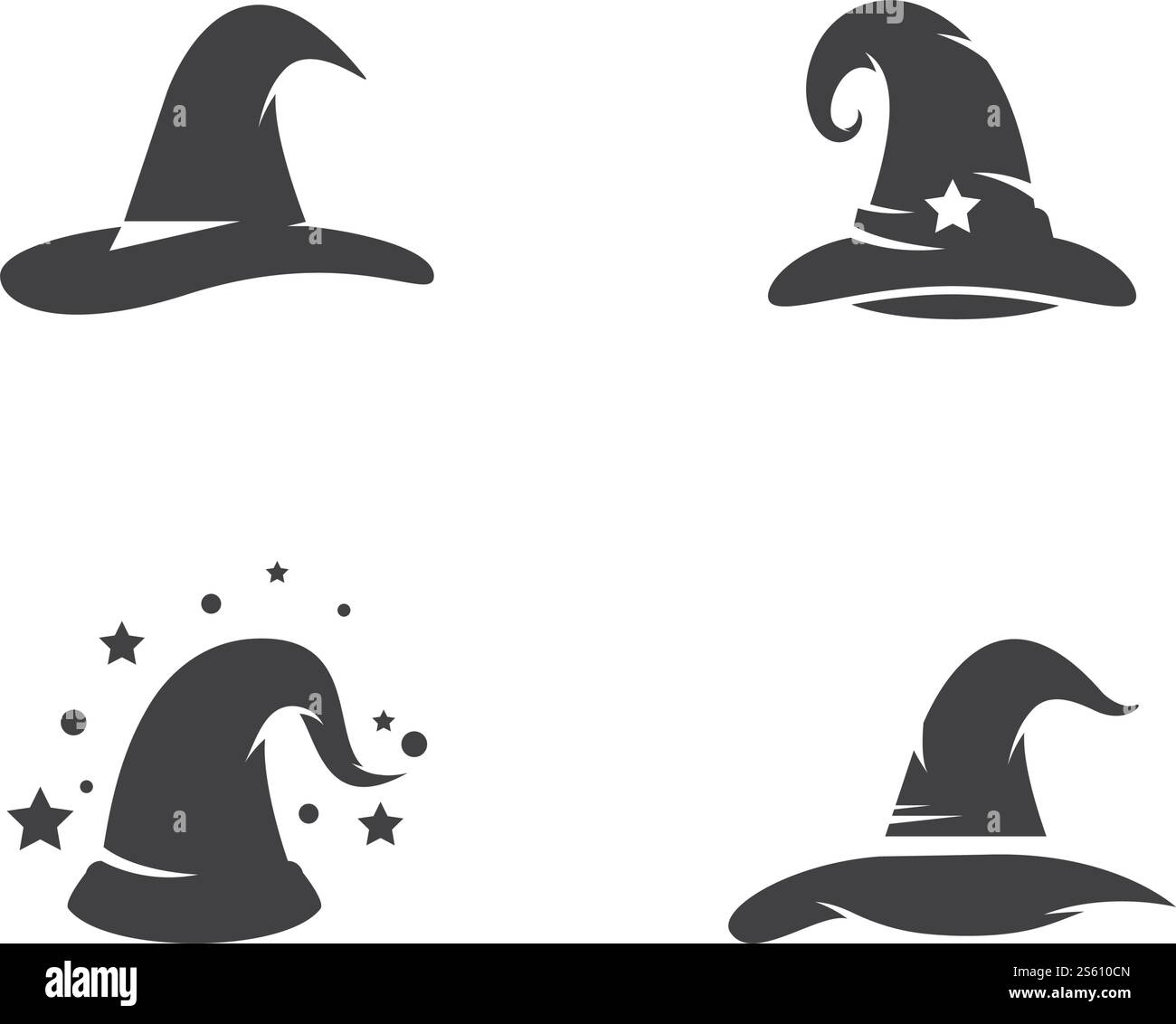 Wizard cap character logo vector template Stock Vector Image & Art - Alamy