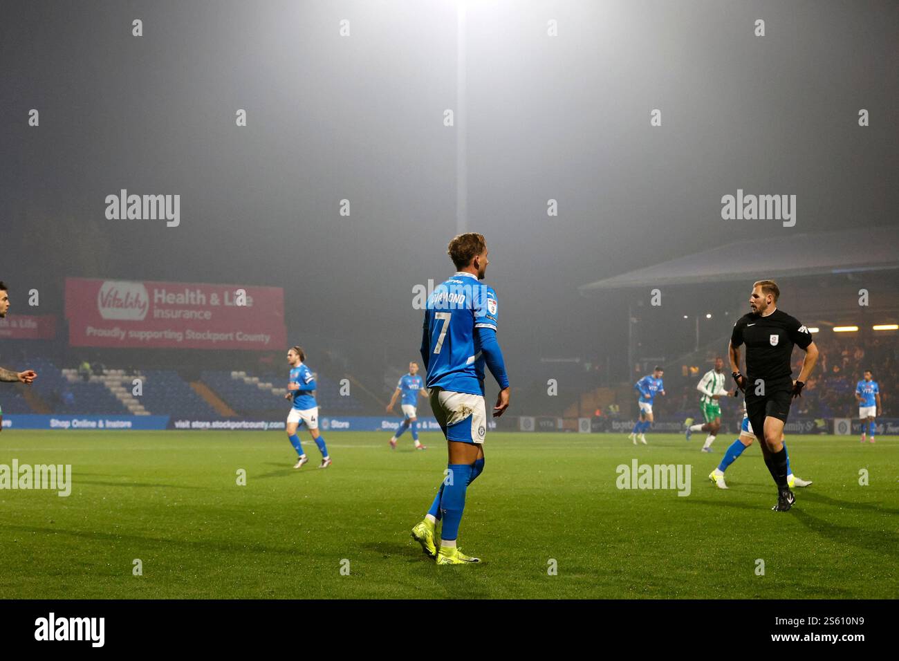 Jack Diamond in action for Stockport County FC Stock Photo - Alamy