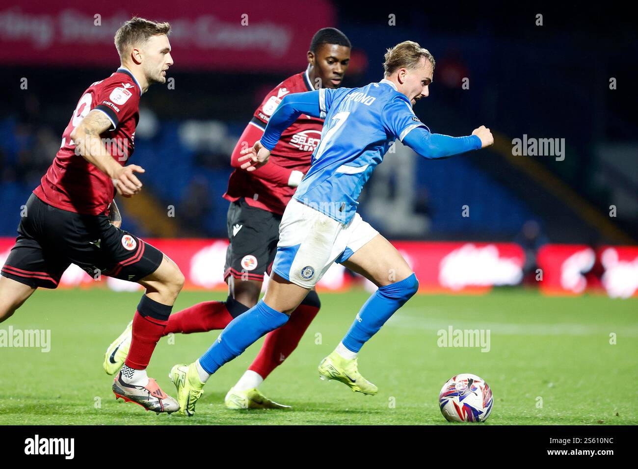 Jack Diamond in action for Stockport County FC Stock Photo - Alamy