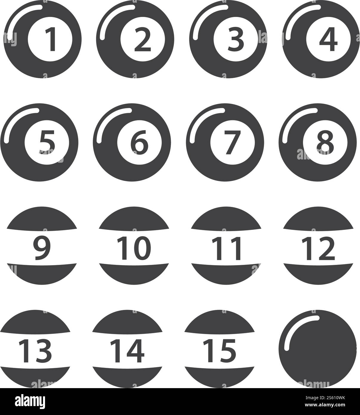 Ball Billiard icon vector illustration template Stock Vector Image ...