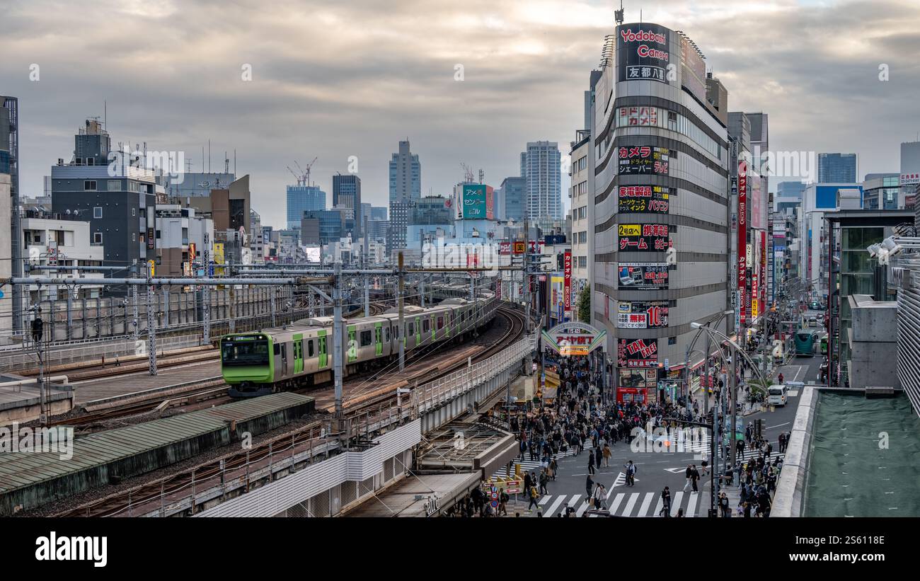 View of Ueno Market Area, Tokyo, Japan Stock Photo - Alamy