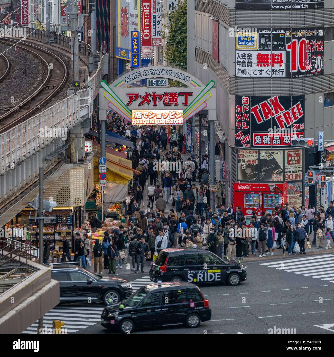 View of Ueno Market Area, Tokyo, Japan Stock Photo - Alamy