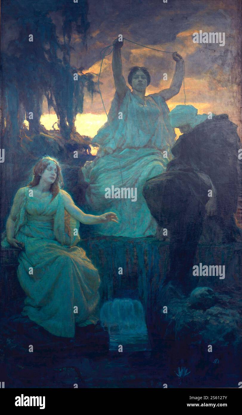 The Norns (1894) Alois Delug Stock Photo - Alamy