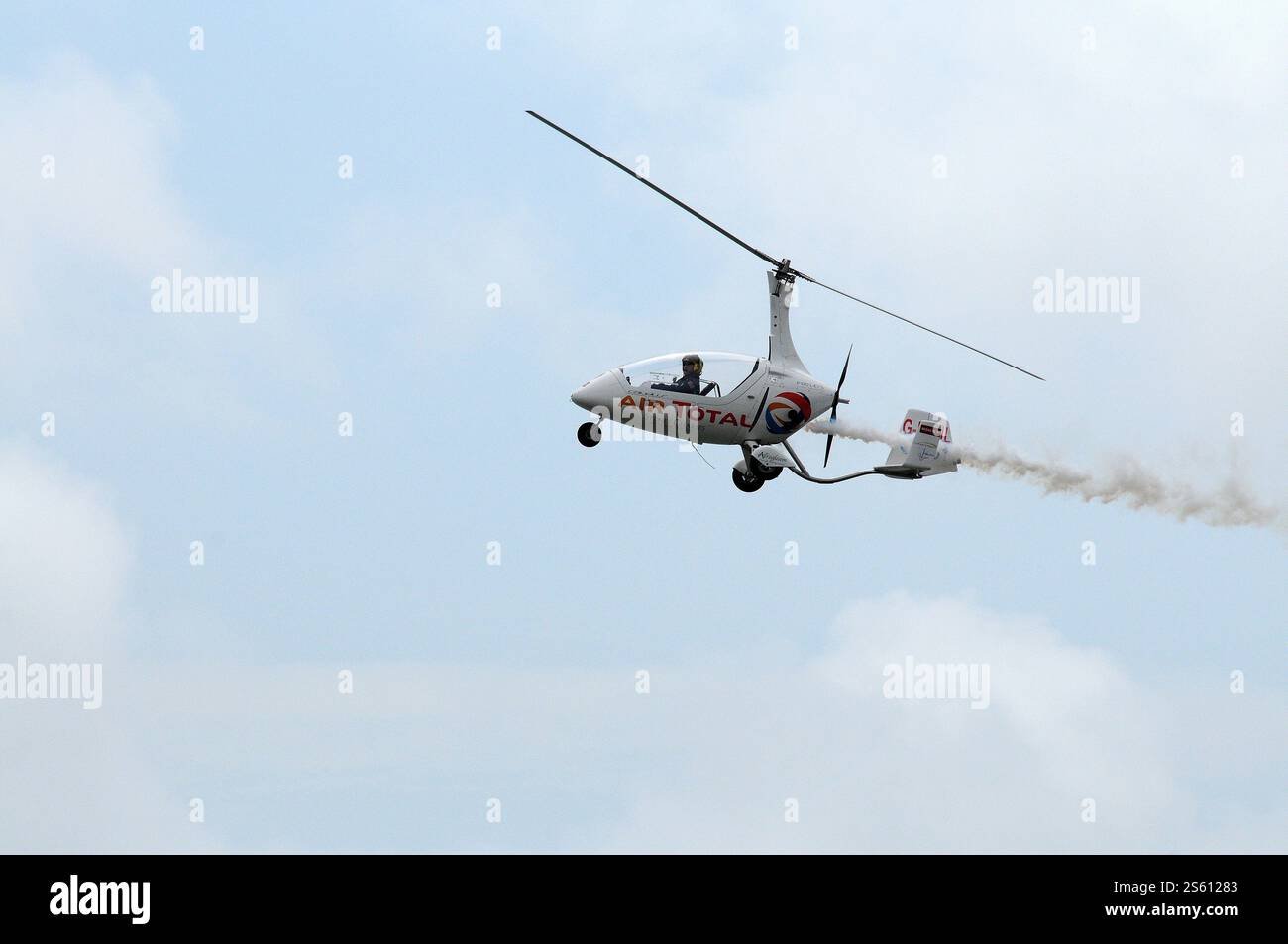 Autogyro at Wales National Airshow 2015, Swansea Bay Stock Photo - Alamy