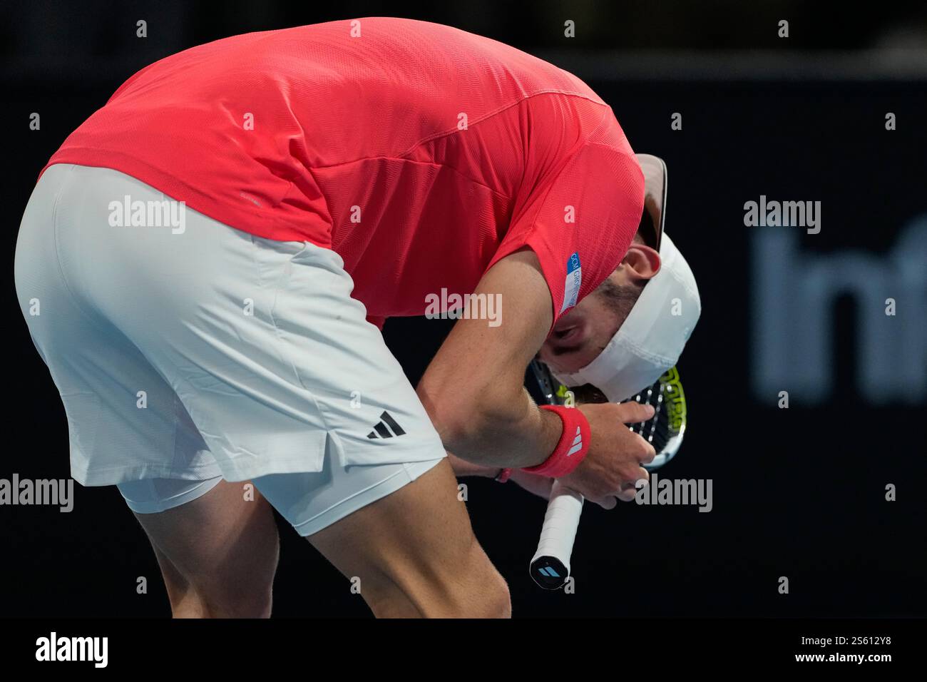 Jacob Fearnley of Britain reacts after defeating Arthur Cazaux of ...