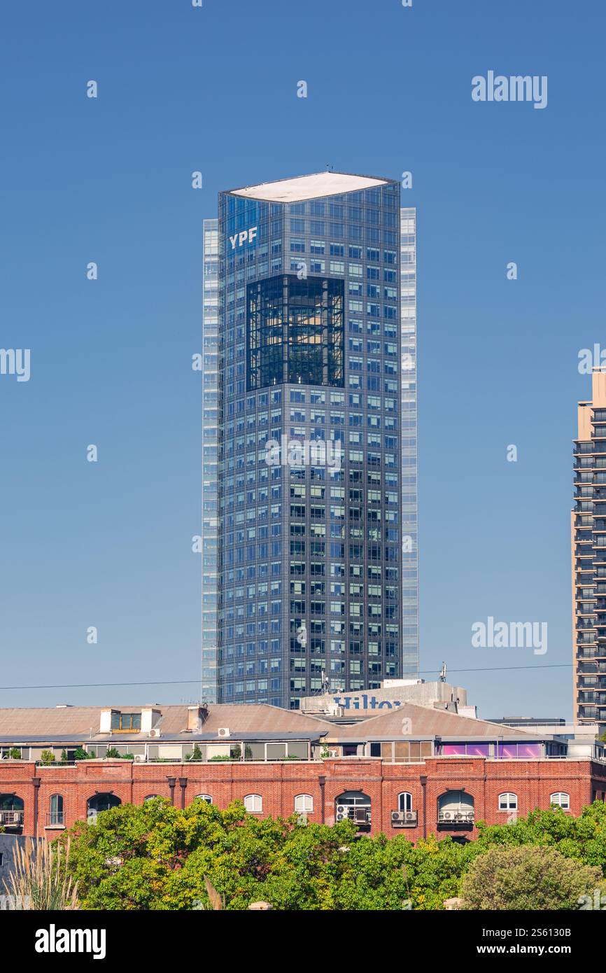 Buenos Aires, Argentina. January 04, 2025. YPF Tower, a corporate high ...