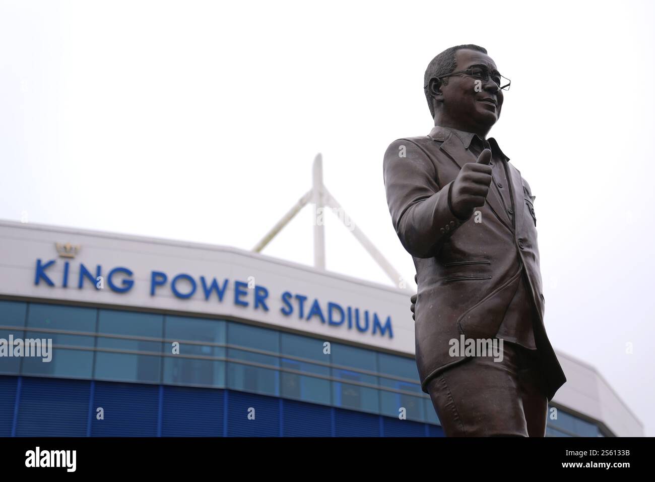 A statue of former Leicester City owner Vichai Srivaddhanaprabha at the ...