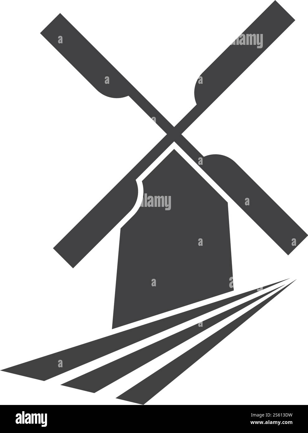 Windmill logo hi-res stock photography and images - Alamy